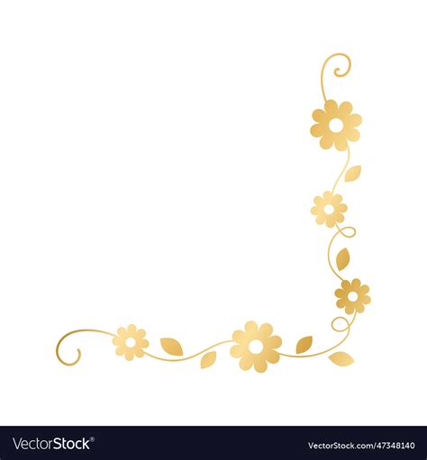 Flower Corner Page Borders Arland Clipart Sunflower Flower Corner
