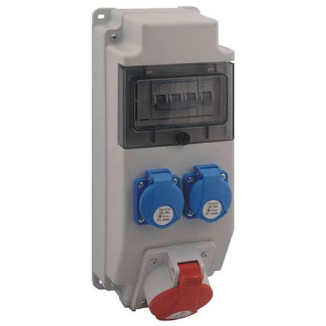 ᐉ Строительный щит с розетками Eti 004483150 с разъемами Eds5 2 2 1 5 16 16a 5p 1 Schuko 2 АВ