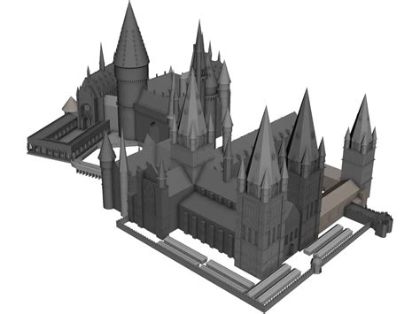 Hogwarts 3d Model 3dcadbrowser