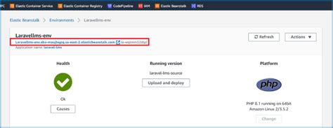 a guide to deploy lms using php laravel framework on aws elastic beanstalk