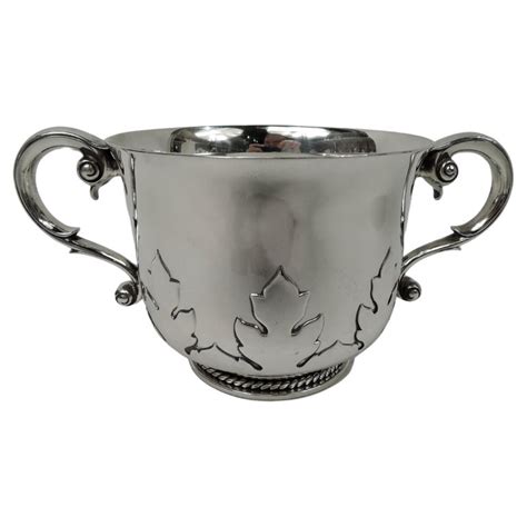 Antique Tiffany English Georgian Classical Sterling Silver Urn For Sale