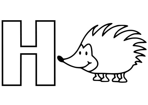 Coloriage Lettre H à Imprimer Sur Coloriageenfant Com