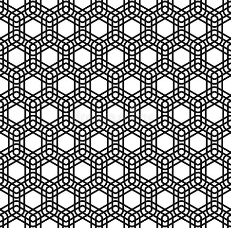 Seamless Monochromatic Line Pattern Stock Vector Illustration Of Graphic Ornament 81940158