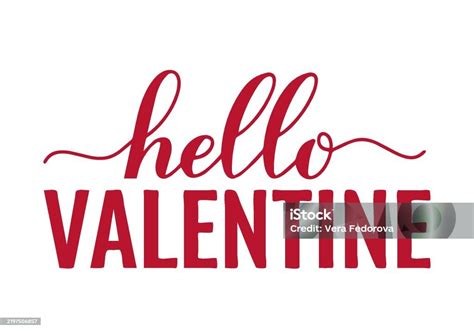 안녕하세요 발렌타인 캘리그래피 글씨 흰색에 고립 된 글씨 발렌타인 데이 인용문 타이포그래피 포스터 배너 카드 스티커 셔츠 등을 위한 벡터 템플릿 14세기에 대한 스톡 벡터