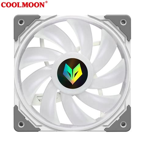 Kuymtek Coolmoon Cpu Cooler 3 Pin Argb Fdb Bearing Pwm Pc Ventilador De