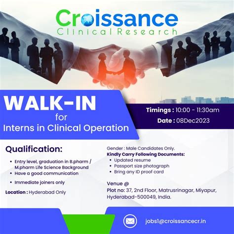 Boini Lavanya On Linkedin Croissance Clinicaloperations Internshipopportunity