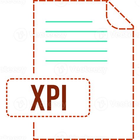 Xpi File Format Icon Dashed Outline 57325456 Png
