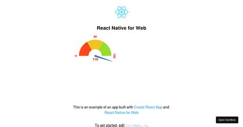 React Native Speedometer Gauge Examples CodeSandbox