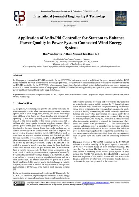 Pdf Application Of Anfis Pid Controller For Statcom To Enhance Power