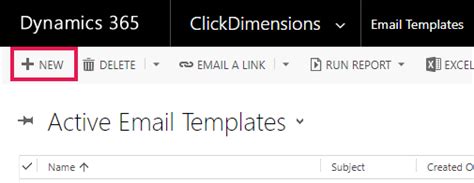 Create An Email Template ClickDimensions Support