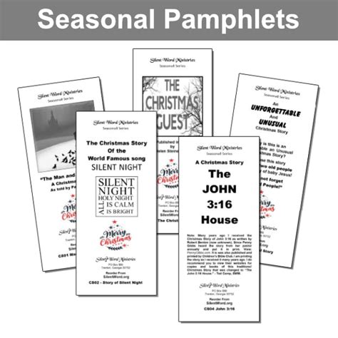 Seasonal Pamphlets 2 Silent Word
