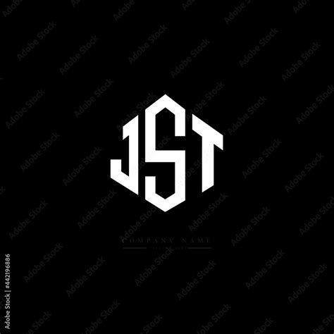 Jst Letter Logo Design With Polygon Shape Jst Polygon Logo Monogram Jst Cube Logo Design Jst