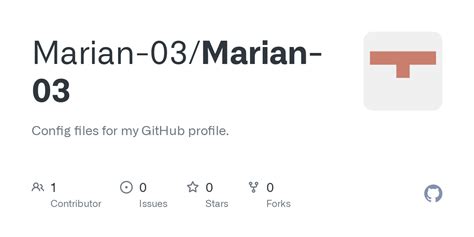 Github Marian 03marian 03 Config Files For My Github Profile