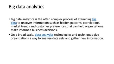 Big Data Analytics With Hadoop Pptx Internet Computing