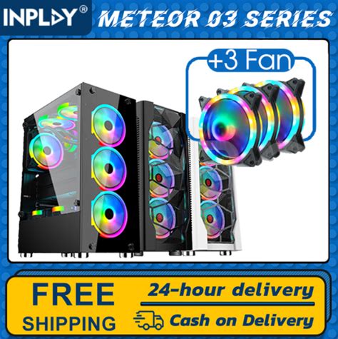 [🥇buy 1 Take 3 🥇] Inplay Pc Case Computer Gaming Case Desktop Case Matx Case With 6 12cm Fan