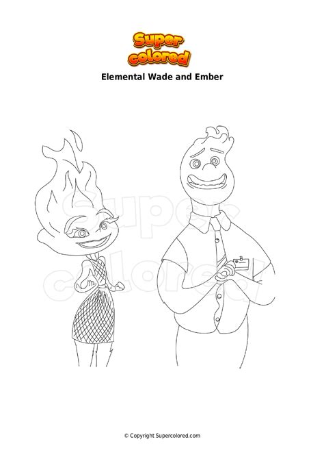 Coloring Pages Elemental Supercolored