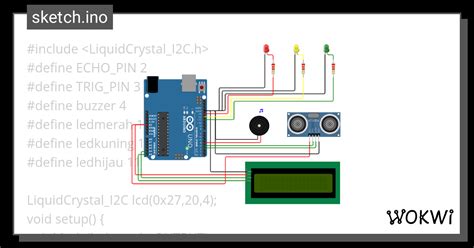 Detektor Banjir Wokwi Esp32 Stm32 Arduino Simulator