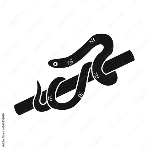 Vector Design Of Serpent And Venomous Sign Web Element Of Serpent And