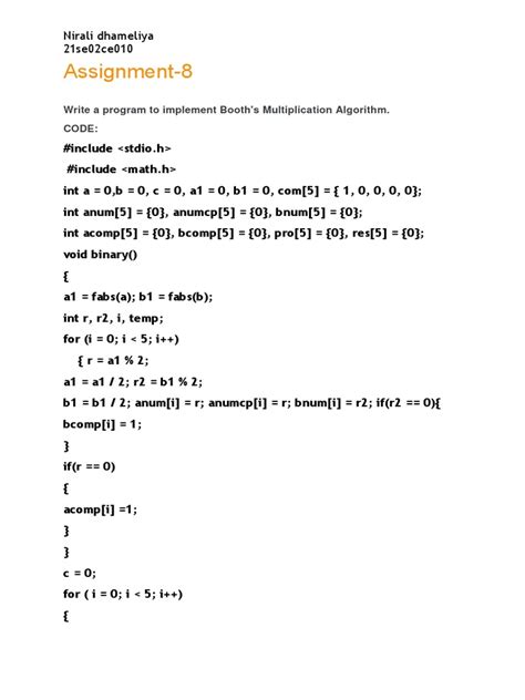 10 assignment 8 pdf computer science algorithms