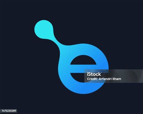 문자 E 분자 과학 기술 디지털 도트 연결 나노 기술 현대 벡터 디자인 일러스트 레이 션 연결에 대한 스톡 벡터 아트 및 기타