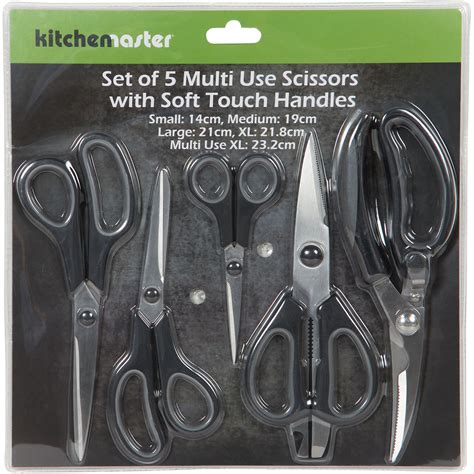 Kitchen Master 5 Piece Multi Use Scissor Set Wilko