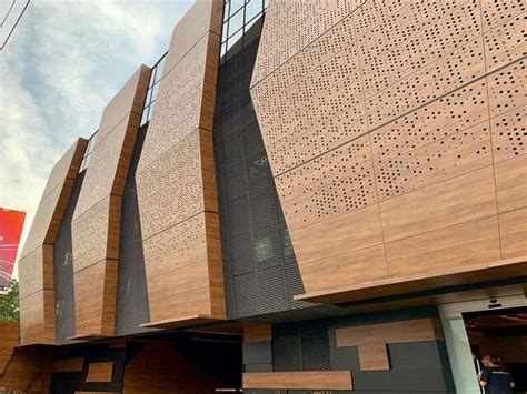 Perforated Panels Hpl Cladding Hotel Exterior Facade Cladding