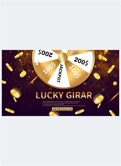 Lucky Spin Game Black Gold Pop Up Window Template Image Picture Free Download 468826285