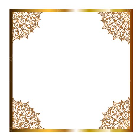 Golden Rectangle Frame Vector Hd Images Rectangle Frame Golden Border