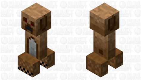 Fluffy Creeper Minecraft Mob Skin