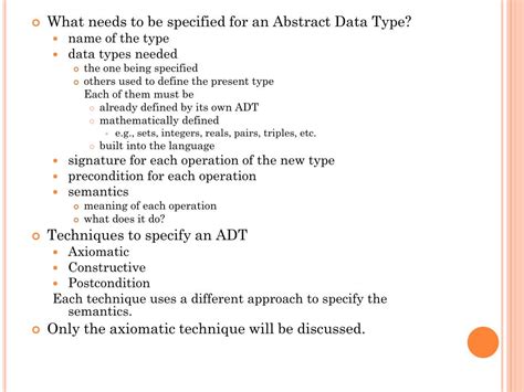 PPT Abstract Data Types PowerPoint Presentation Free Download ID
