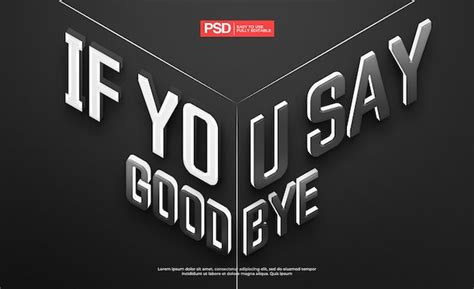 premium psd 3d perspective isometric text effect