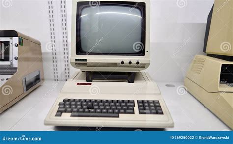 Warsaw Poland 10 February 2023 Inside The Apple Museum Mackintosh Computer Editorial