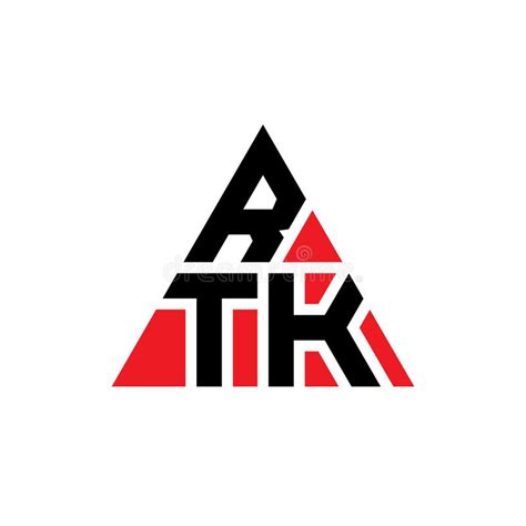 Rtk Triangle Letter Logo Design With Triangle Shape Rtk Triangle Logo Design Monogram Stock