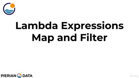 20 Lambda Expressions Map And Filter Functions Free Download Borrow And Streaming