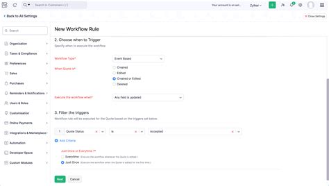Zoho Fsm Perform Actions In Zoho Fsm On Quote Estimate Approval In Zoho Books