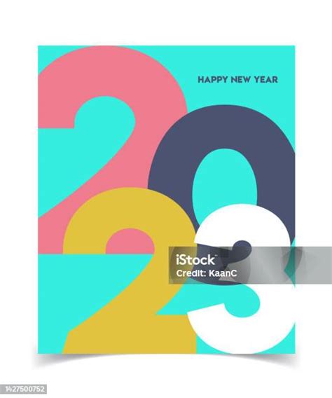 2023 새해 복 많이 받으세요 추상 숫자 벡터 일러스트레이션 인사말 카드 초대장 달력 등 벡터 스톡 일러스트레이션을위한 휴일 디자인 0명에 대한 스톡 벡터 아트 및 기타