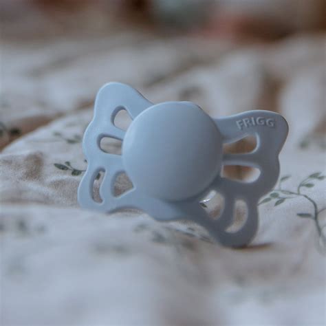 Frigg Butterfly Anatomical Silicone Pack Pacifiers Slate Powder Blue Size