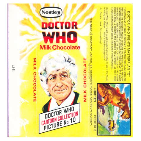 Nestle Doctor Who Milk Chocolate No10 Wrapper 197172