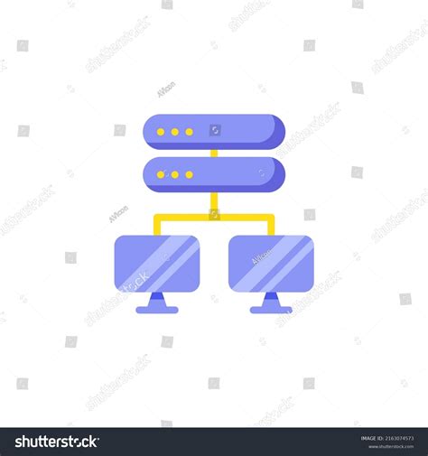 Database Server Flat Icon Vector Sign Stock Vector Royalty Free Shutterstock