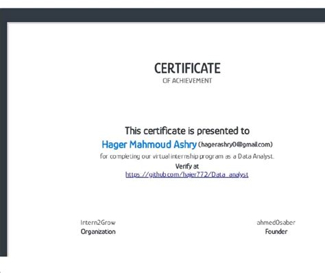 Hager Mahmmoud On Linkedin I Am Thrilled To Share With You My Certificate Of Completion As A Data
