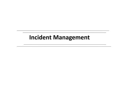 ITIL Service Operations Incident Management PPTX