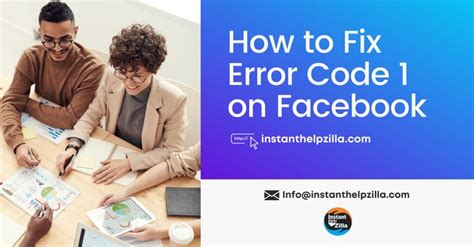 Fix Error Code 1 On Facebook