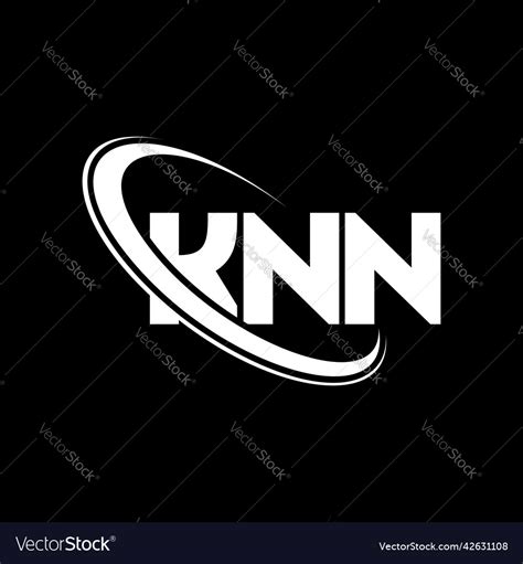 Knn Logo Letter Design Royalty Free Vector Image