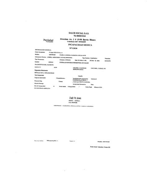 Imcapacidad De Loren Pdf