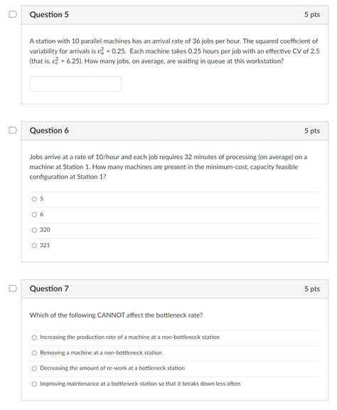 A Station With 10 Parallel Machines Has An Arrival