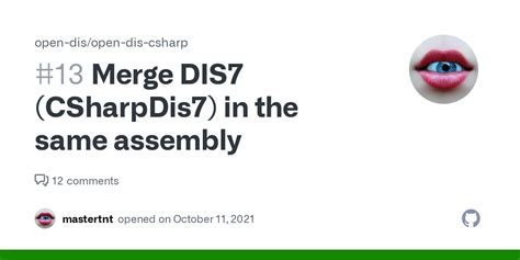 Merge Dis7 Csharpdis7 In The Same Assembly · Issue 13 · Open Dis