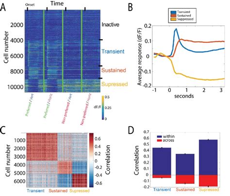 hierarchical clustering of response time course reveals striking