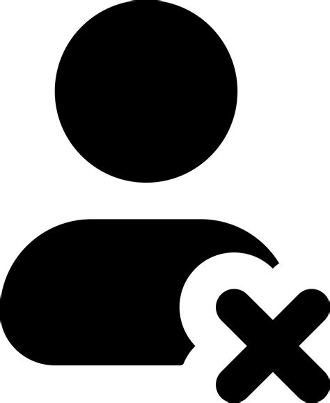 Delete Contact Black Glyph Ui Icon Remove Account Address Book Wipe Number User Interface