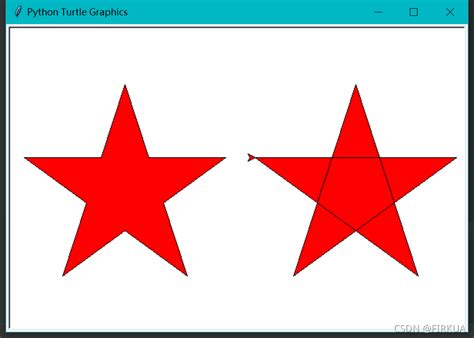 Python画五角星turtle初识 python turtle画五角星 CSDN博客