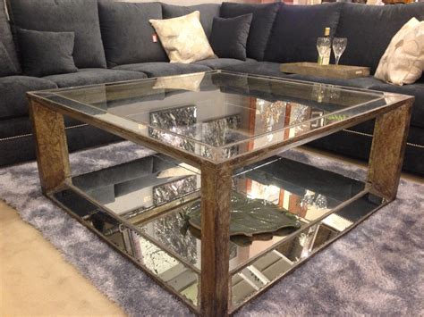 Mirrored Coffee Table Tray